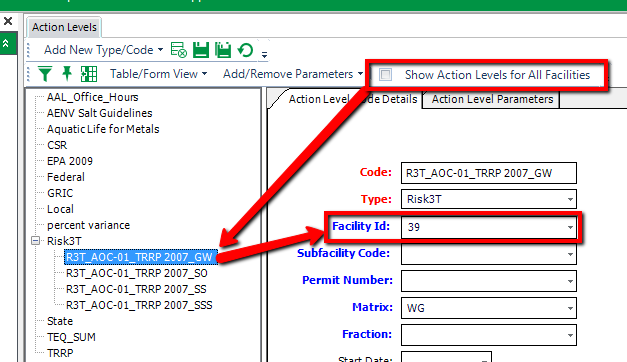 Action Level Form - QuickStart