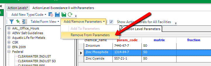 Populate Action Level Parameters