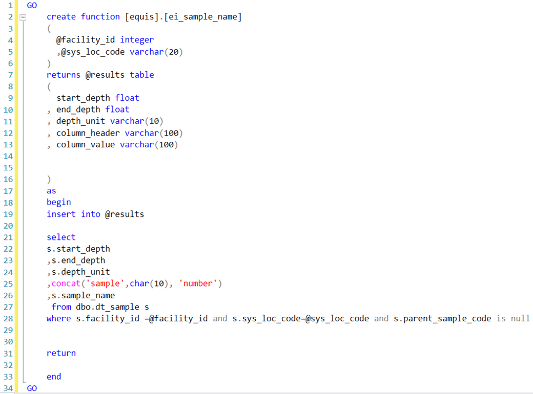 Tables and Fields to Generate Boring Logs